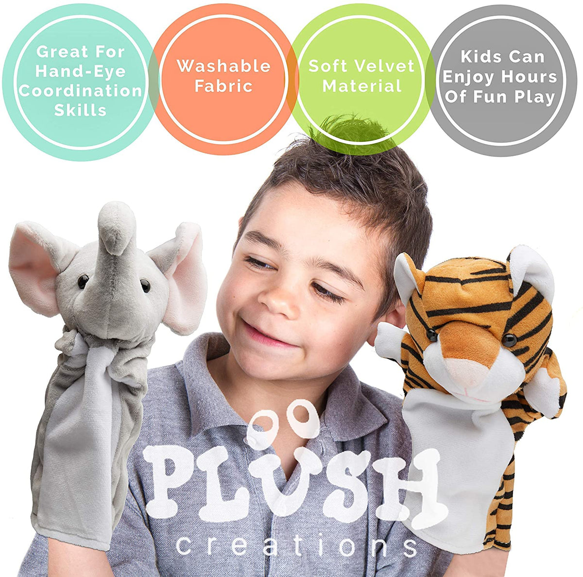Hand Puppet Jungle Friends – Plush Creations 195