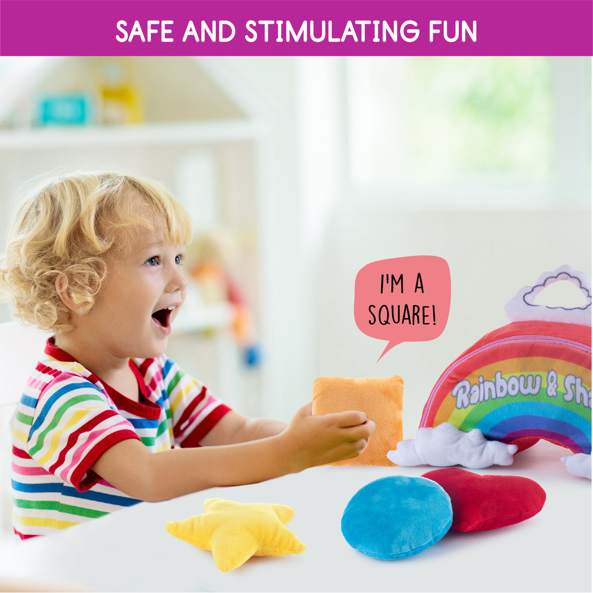 My Talking Rainbow & Shapes – Plush Creations 195