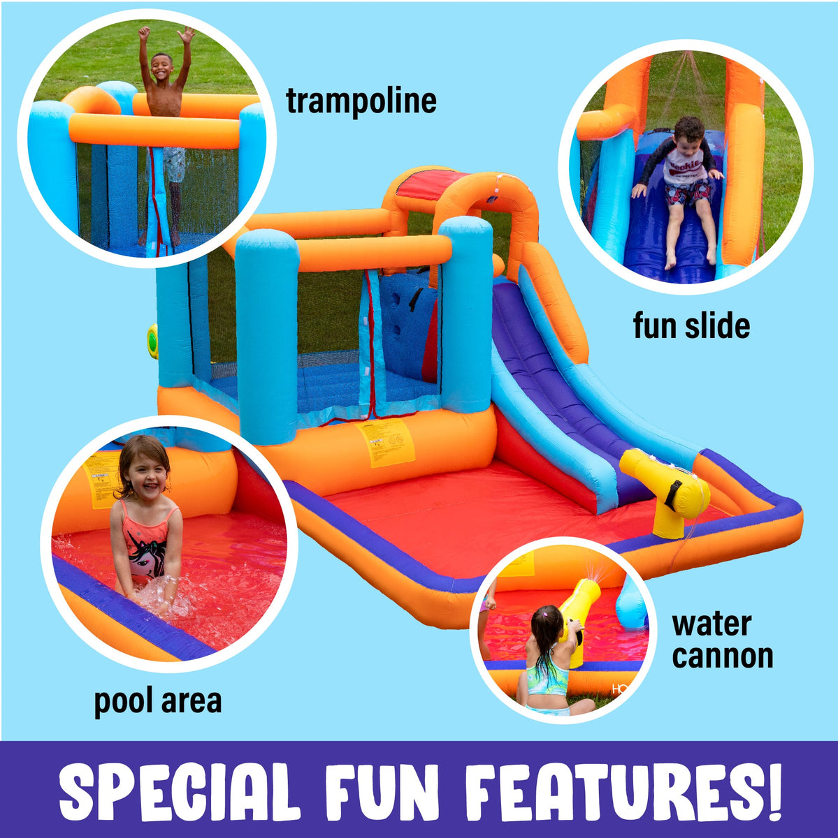 Inflatable Water Slide Bounce House – Plush Creations 195
